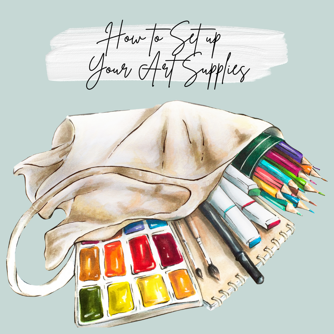 How to Set Up Watercolor Supplies for Painting - Play Art With Kim